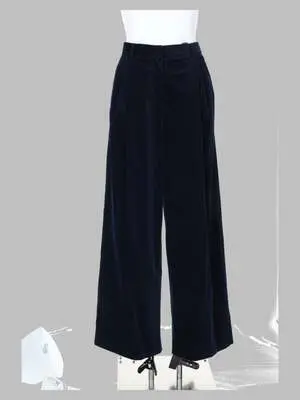 Max Mara Wide-leg Cotton Trousers - Blue