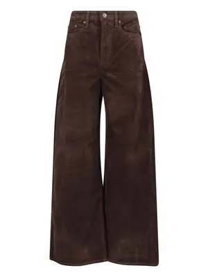 Ralph Lauren Wide-leg Corduroy Trousers - Brown