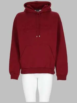 Balenciaga Logo Cotton Sweatshirt - Red