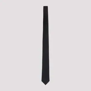Balenciaga Wool-silk Tie - Black