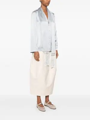 FORTE_FORTE Silk Satin Shirt