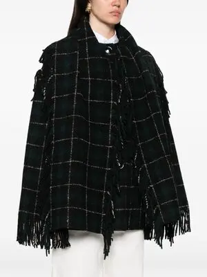 TOTEME Wool Fringed Scarf Jacket