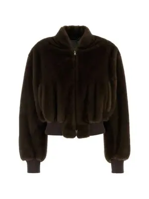 Stella McCartney Faux-fur Bomber Jacket - Multicolor