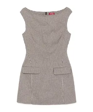 Staud Walker Mini Dress - Gray