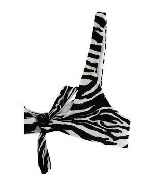 Attico Zebra-print Bikini
