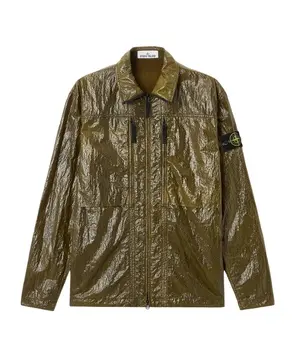 Stone Island Comfort-fit Zip-up Overshirt With Chest Pockets