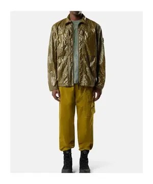 Stone Island Comfort-fit Zip-up Overshirt With Chest Pockets