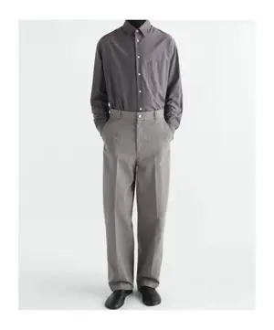 LEMAIRE Barrel Pants In Polycotton Twill