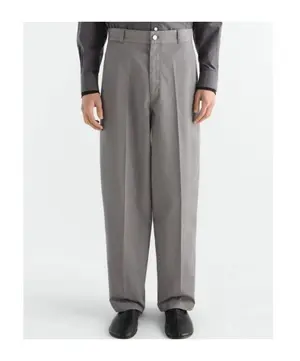 LEMAIRE Barrel Pants In Polycotton Twill