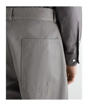 LEMAIRE Barrel Pants In Polycotton Twill