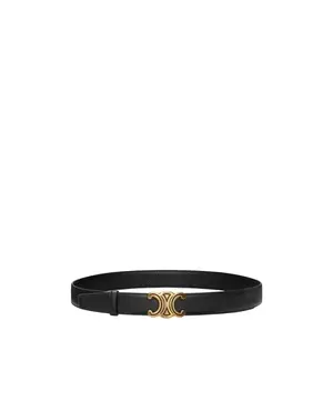 Celine Triomphe Helium Buckle Reversible Strap 30mm - Black