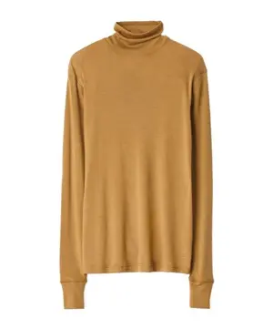 LEMAIRE Stand-collar Top In Wool And Silk Jersey