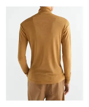 LEMAIRE Stand-collar Top In Wool And Silk Jersey