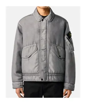 Stone Island Padded Stand Collar Jacket With Anti-drop