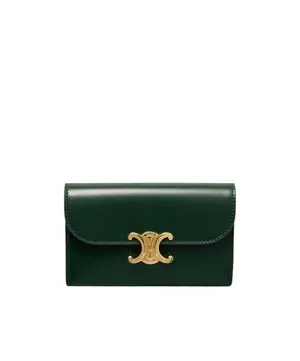 Celine Long Flap Card Holder - Pine