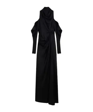 Givenchy Draped Dress In Satin Crepe