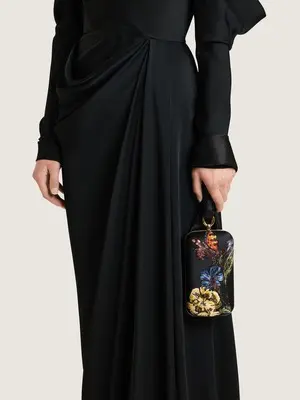 Givenchy Draped Dress In Satin Crepe