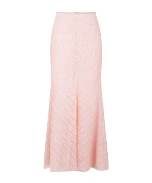 Giambattista Valli Long Fitted Lace Skirt