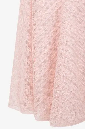 Giambattista Valli Long Fitted Lace Skirt