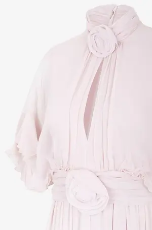 Giambattista Valli Long Dress With A Rose Pattern
