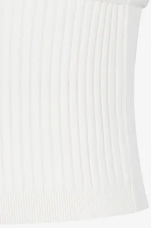 Giambattista Valli Ribbed Lace-panel Vest Top