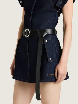 Givenchy Mini Dress In Raw Denim
