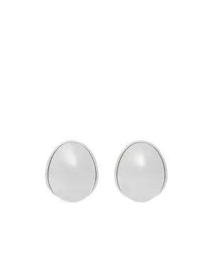 Givenchy Sculpt Earrings In Metal - Silver