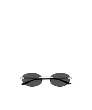 Gucci Oval Frame Sunglasses - Silver