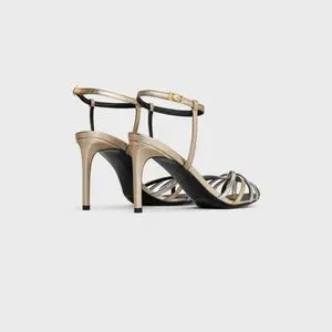 Celine Sandal Triomphe In Laminated Calfskin