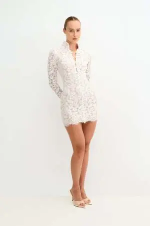 SAU LEE Roberta Mini Dress