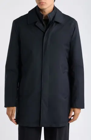 Cardinal Of Canada Samson Wool Car Coat With Removable Liner - Black