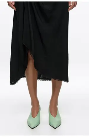 Bimba Y Lola Lace Knot Midi Dress