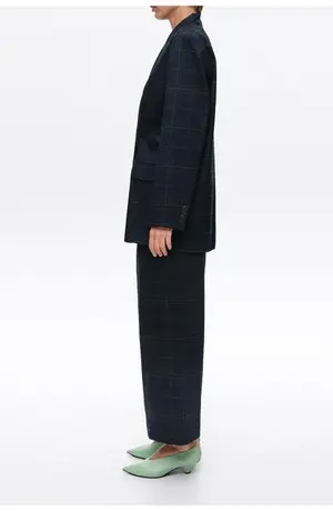 Bimba Y Lola Checked Double-breasted Tailored Jacket