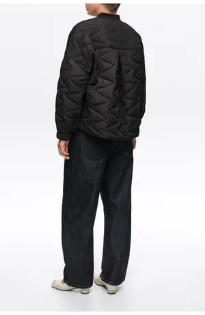 Bimba Y Lola Padded Bomber Jacket - Black
