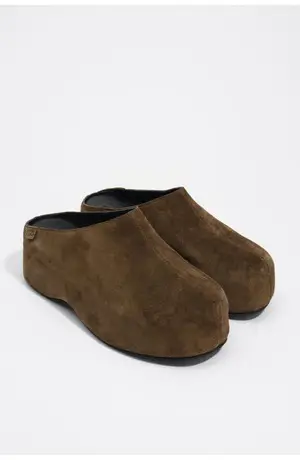 Bimba Y Lola Suede Platform Clog