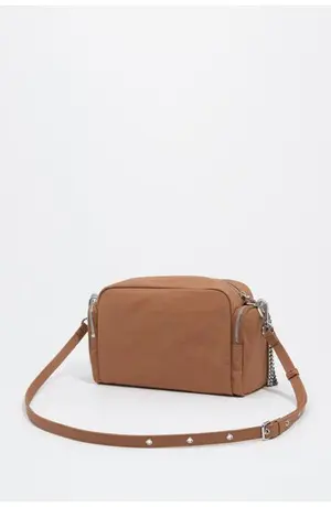 Bimba Y Lola Large Cotton Pocket Crossbody Bag - Light Brown