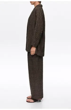 Bimba Y Lola Checked Straight-leg Trousers