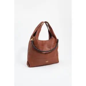 Bimba Y Lola Medium Patchwork Leather Bag - Brown