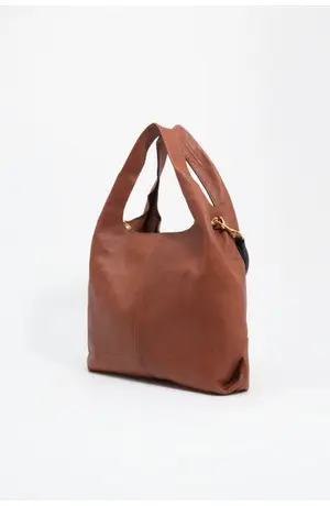 Bimba Y Lola Medium Patchwork Leather Bag - Brown