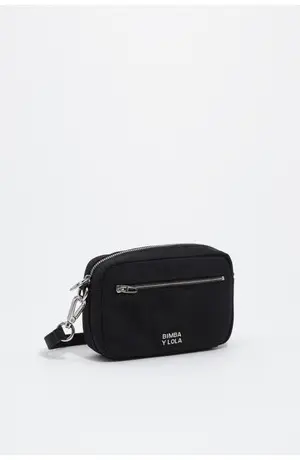 Bimba Y Lola Small Nylon Crossbody Bag - Black