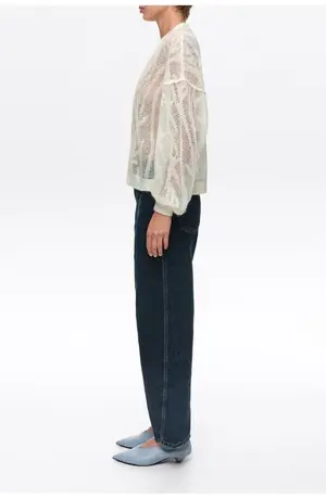 Bimba Y Lola Mohair Openwork Cardigan
