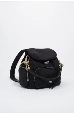 Bimba Y Lola Nylon Pocket Backpack - Black