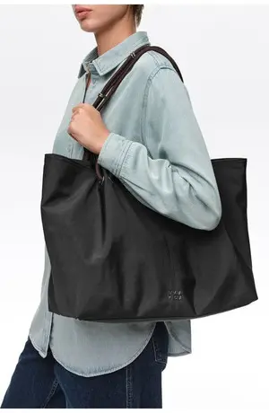 Bimba Y Lola Nylon Maxi Shopper Bag - Black