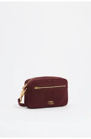 Bimba Y Lola Small Coated Crossbody Bag - Wine