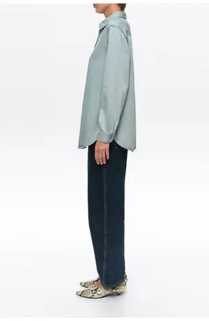 Bimba Y Lola Straight Fluid Denim Shirt