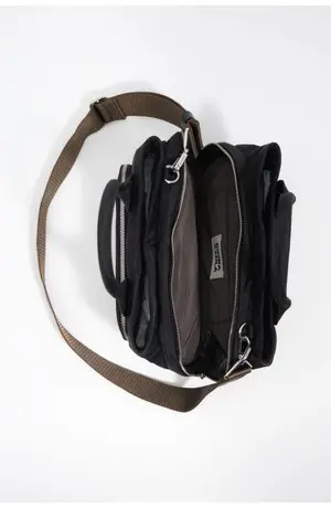 Bimba Y Lola Large Nylon Pocket Handbag - Black