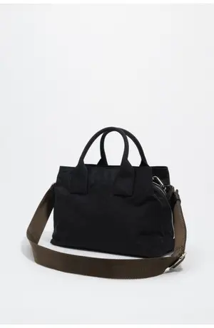 Bimba Y Lola Large Nylon Pocket Handbag - Black