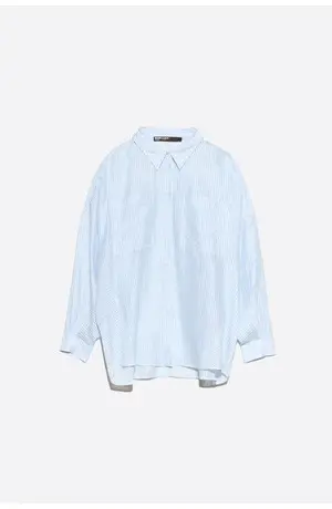 Bimba Y Lola Oversize Shirt With Mini Rivets And Stripes