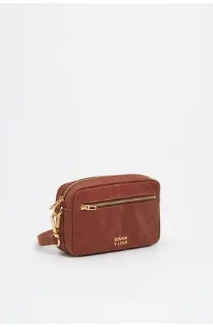 Bimba Y Lola Small Coated Crossbody Bag - Rust