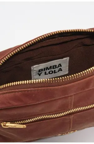 Bimba Y Lola Small Coated Crossbody Bag - Rust